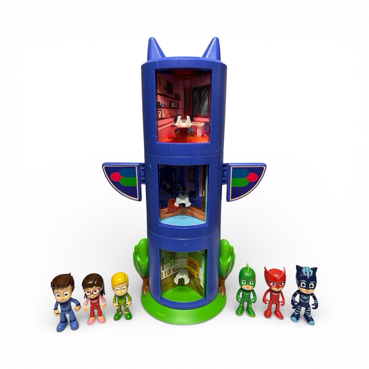 PJ Masks Toys Transforming Totem Tower Playset With All 6 Figures ...