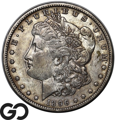 1896-O Morgan Silver Dollar Coin, Choice AU Tougher Date | eBay