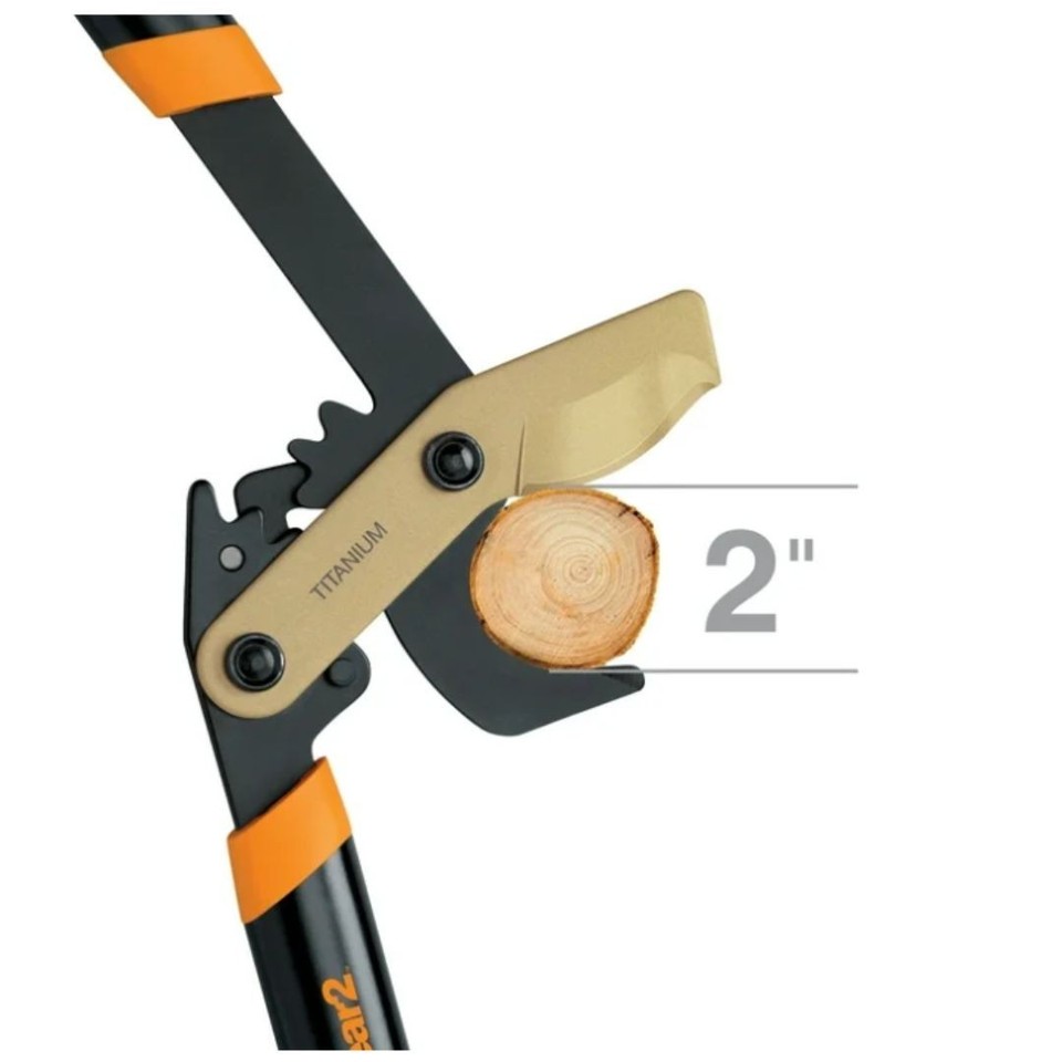 Fiskars PowerGear2 Titanium Tree Trimming Lopper 32" Long 3.9 lbs New ...