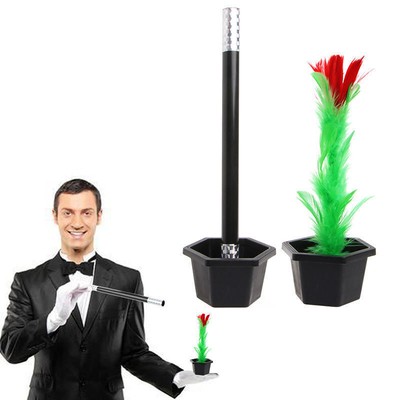 Kids Fun Toy Gift Magic Trick Show Prop Flower Feather Sticks Comedy ...