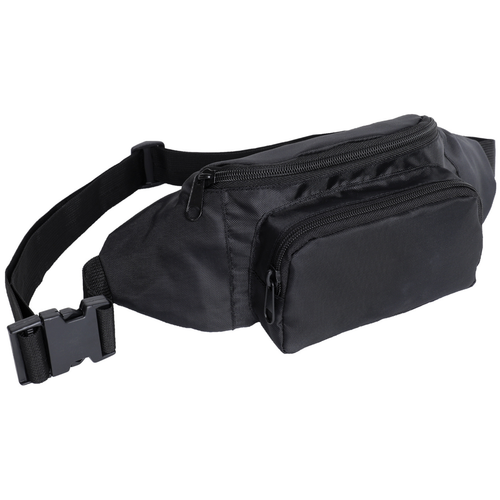 Black Crossbody Waist Polyester Fanny Pack Belt Strap Quick Release ...