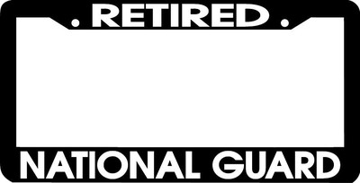 RETIRED NATIONAL GUARD License Plate Frame | eBay