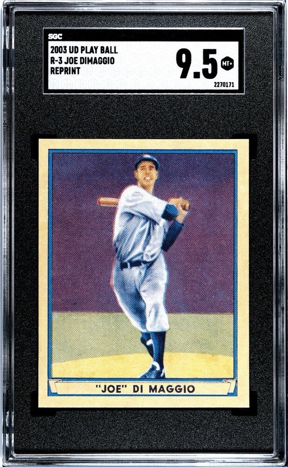 Joltin Joe DiMaggio The Yankee Clipper SGC 9.5 03 Upper Deck 41 Style ...