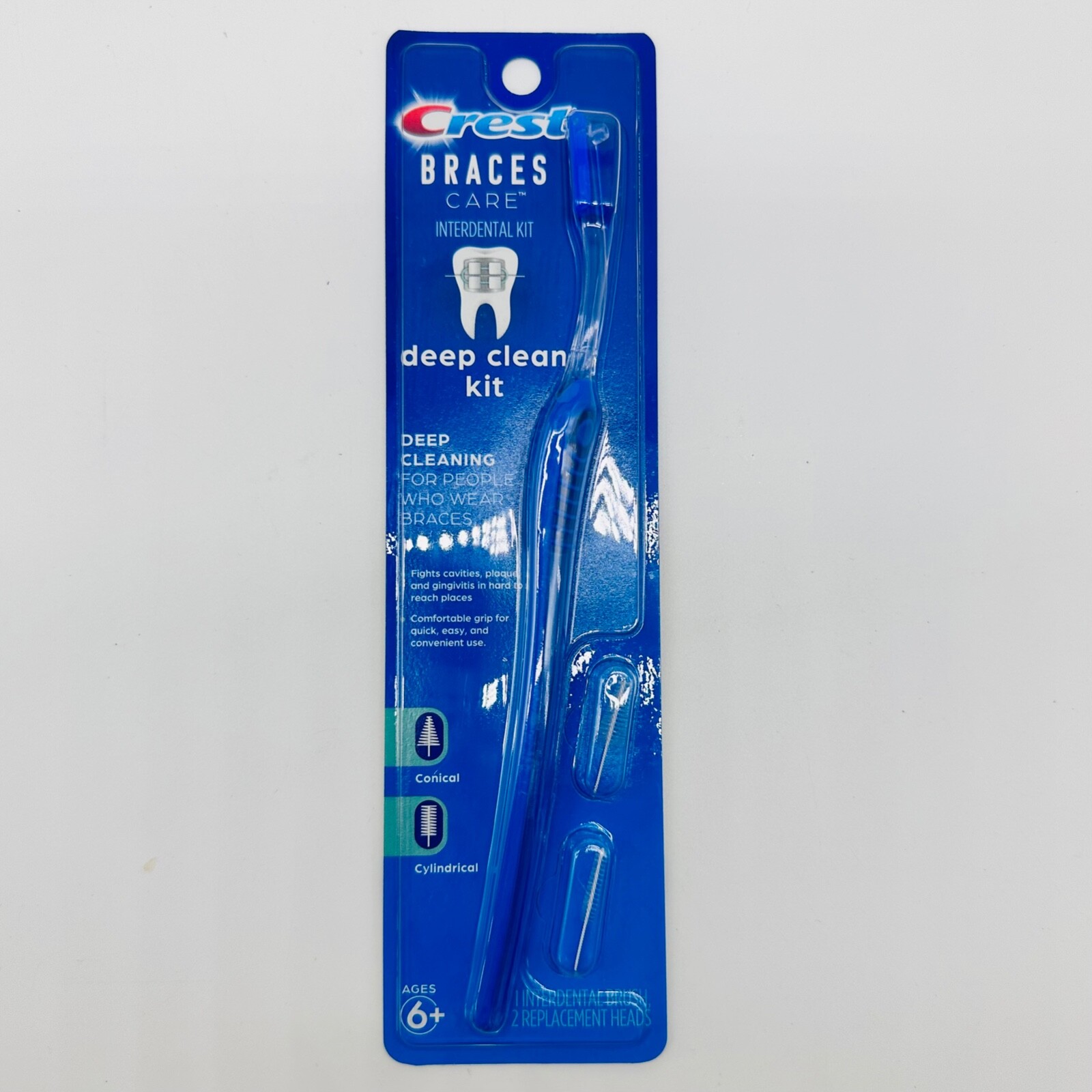 Crest Brand Braces Care Deep Clean Kit with Interdental Brush for Ages ...