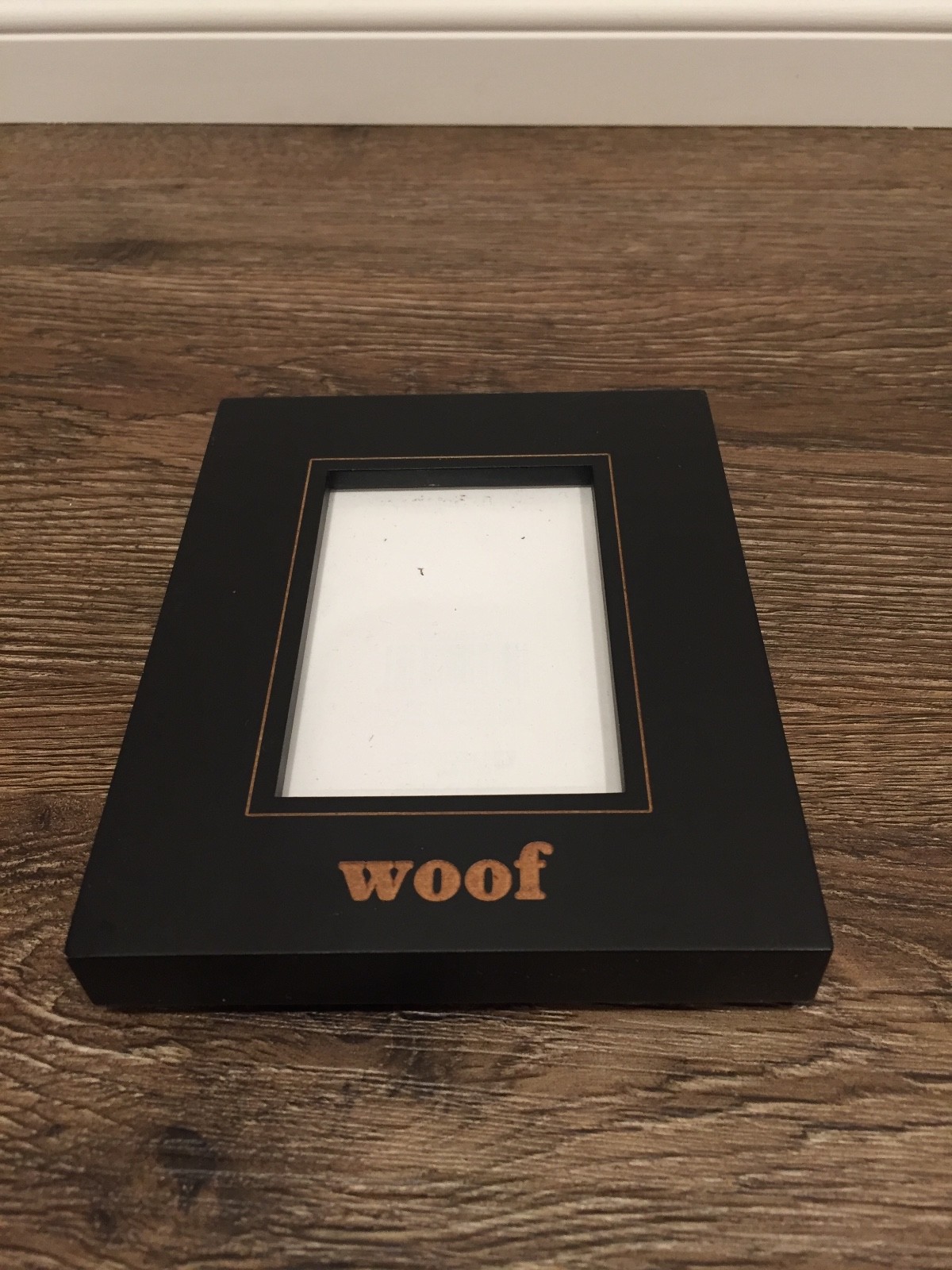 WOOF FRAME - CARVED 2.5 X 3.5 (BLACK/BROWN) "WOOF" | eBay