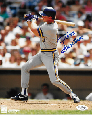 JIM GANTNER Autographed Signed 8 x 10 Photo Milwaukee Brewers Baseball ...