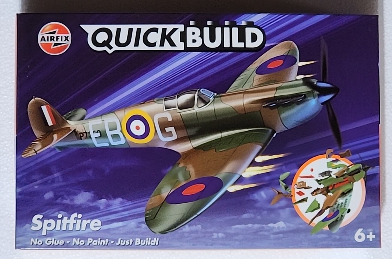 Airfix QUICK BUILD Spitfire Snap Together Plastic Model Kit J6000 | eBay