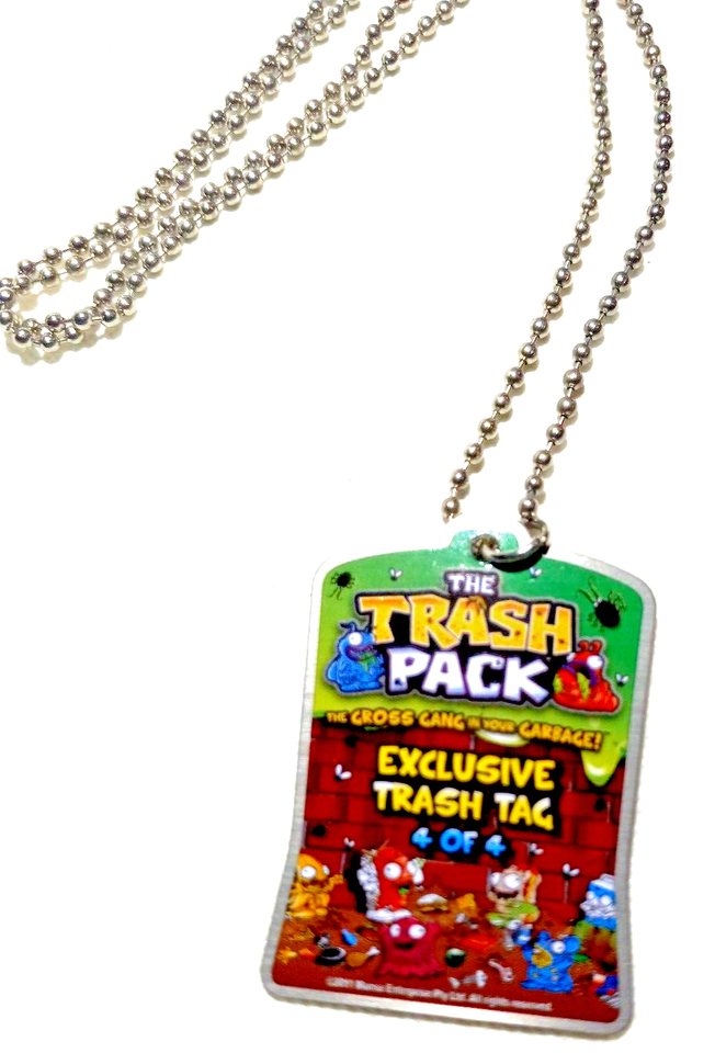 TRASH PACK EXCLUSIVE *Holofoil* TRASH TAG Dog Tag MOLECULAR MOUSE #4 | eBay