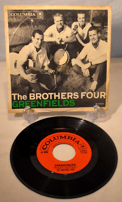 The Brothers Four - Greenfields / Angelique-O Columbia 45 Vinyl w/Pic ...