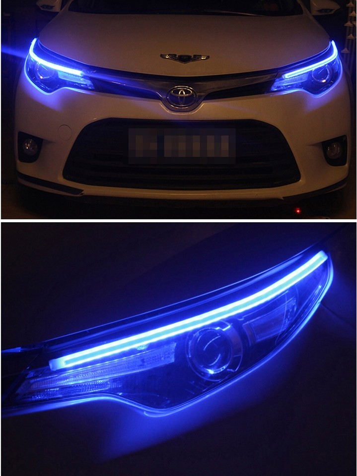 BT App RGB Charm Dynamic Dream Color 24" Strip Flow Chase Flash Lamp ...