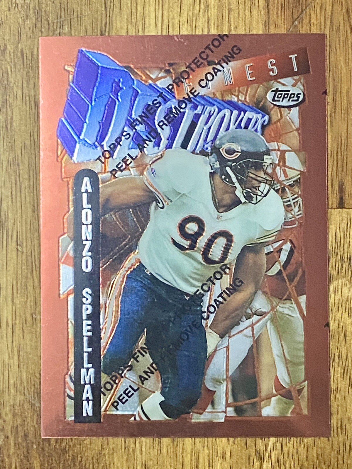 Alonzo Spellman Chicago Bears 1996 Topps Finest Destroyers #279 | eBay