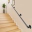 VEVOR Pipe Stair Handrail Staircase Handrail 9 FT Carbon Steel for Wall ...