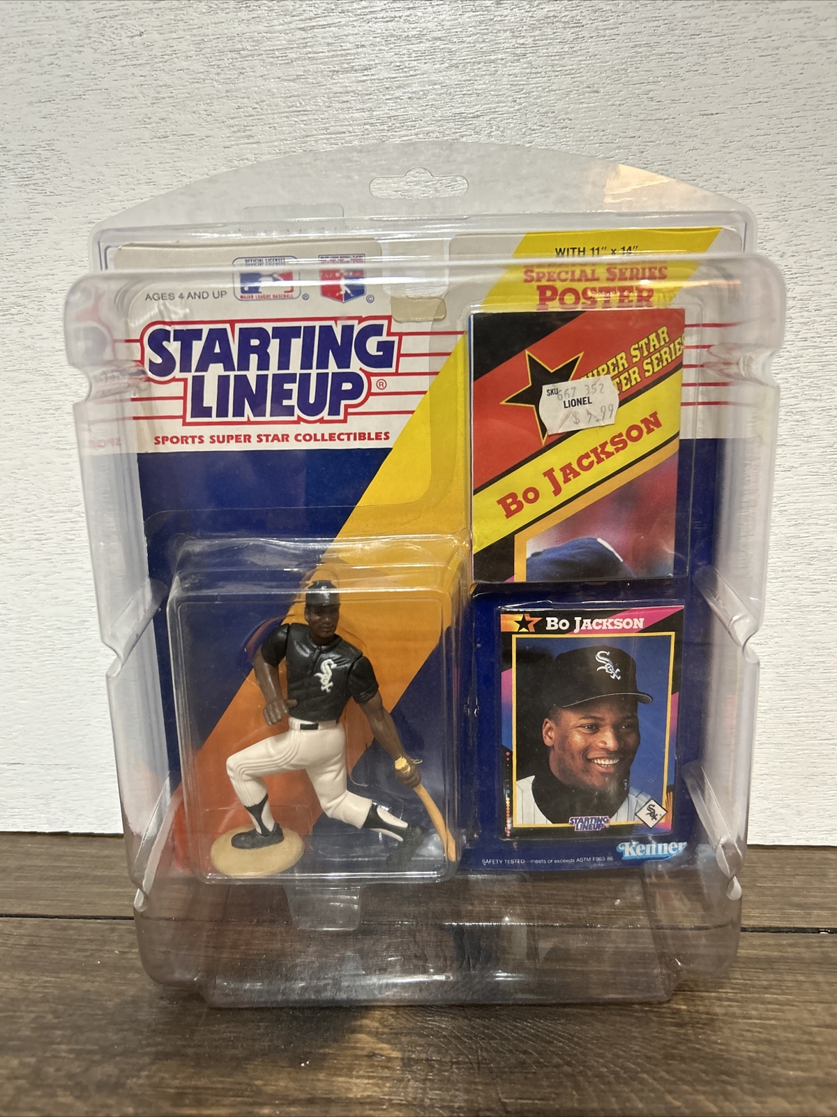 Starting Lineup Bo Jackson White Sox 1992 MLB Action Figure & Protector ...