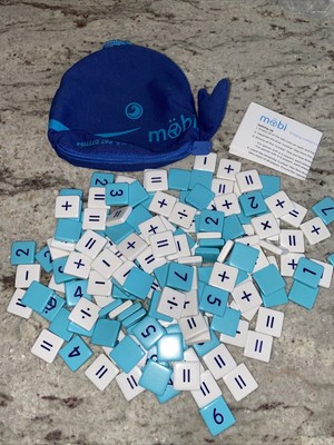 Mobi The Numerical Tile Game in a Whale Pouch Math Game with Tags | eBay