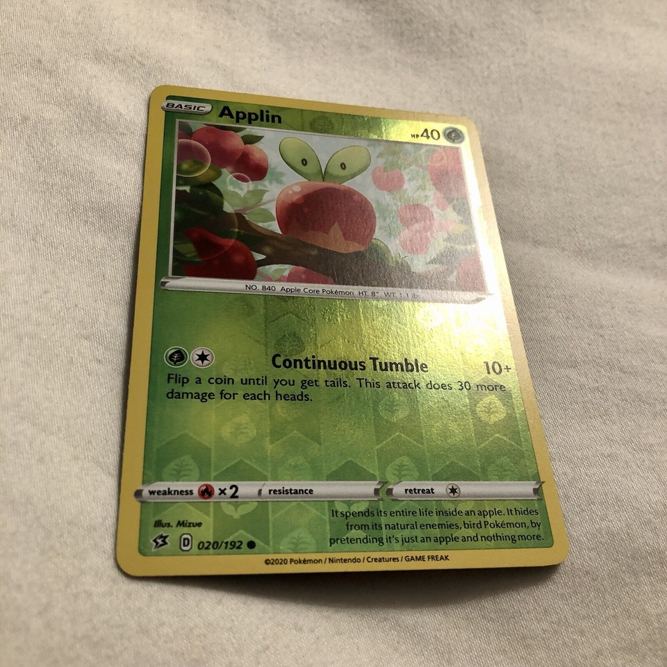 Applin 020/192 Reverse Holo Swsh02 Rebel Clash NM Pokemon card | eBay