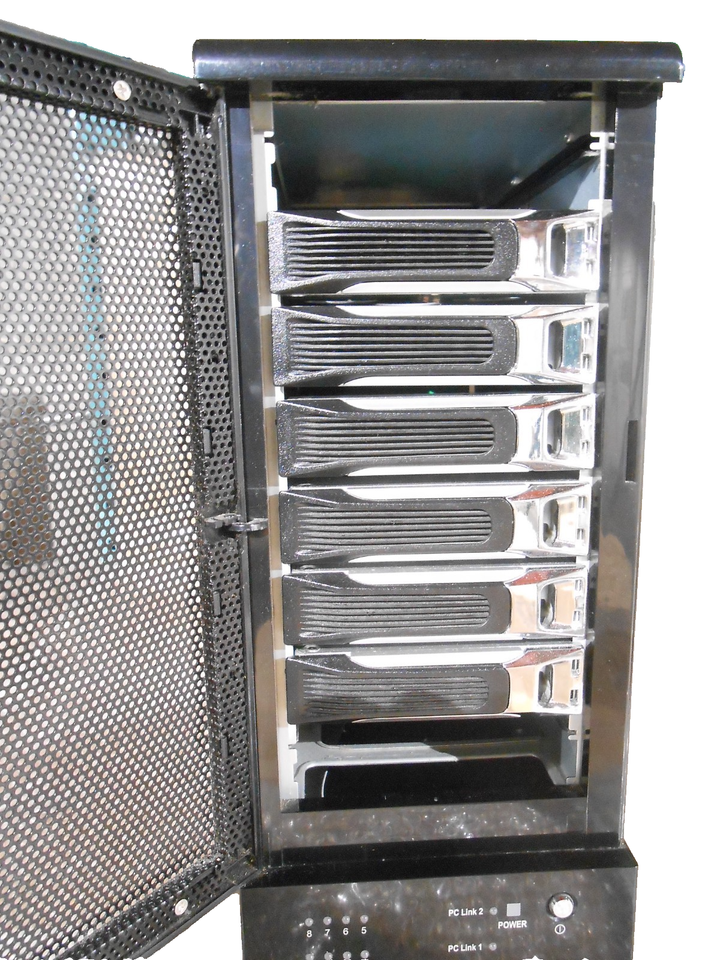 CFI 6 Bay RAID Hard Drive HDD eSATA Storage Tower Enclosure for 3.5 ...
