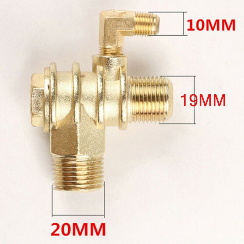 Check Valve One Way Tools Workshop 3-Port Air Compressors Brass ...