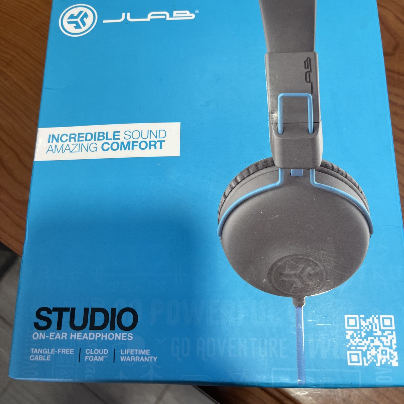 JLab Studio Headphones, New Wired Headphones, Tangle Free Cord, Black ...