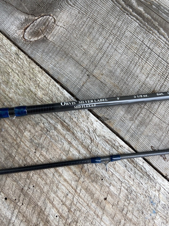 Orvis silver label fly rod 9ft 2pc 6wt 3 1/8 Oz Mid Flex 6.0 | eBay