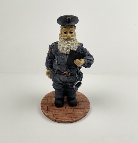 Vintage Police Officer Santa Claus Figurine Christmas Home Decor 5” | eBay