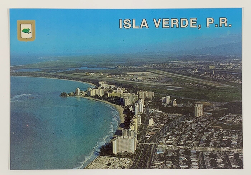 Panoramic Aerial View Isla Verde Puerto Rico Postcard Unposted | eBay