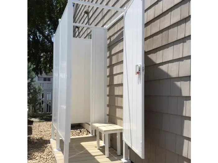 Outdoor Shower Enclosure - Todd Pod - Easy Install, Durable, Outdoor ...