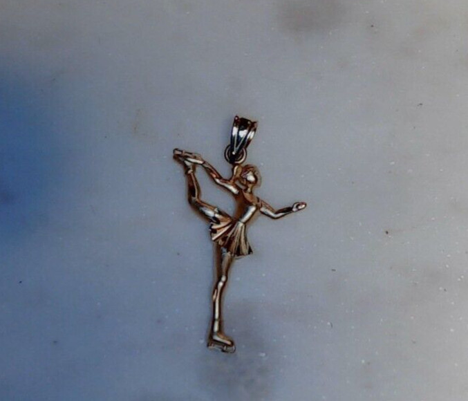 14k Gold Charm Ballet Ballerina Mark Anthony Pendant… - Gem