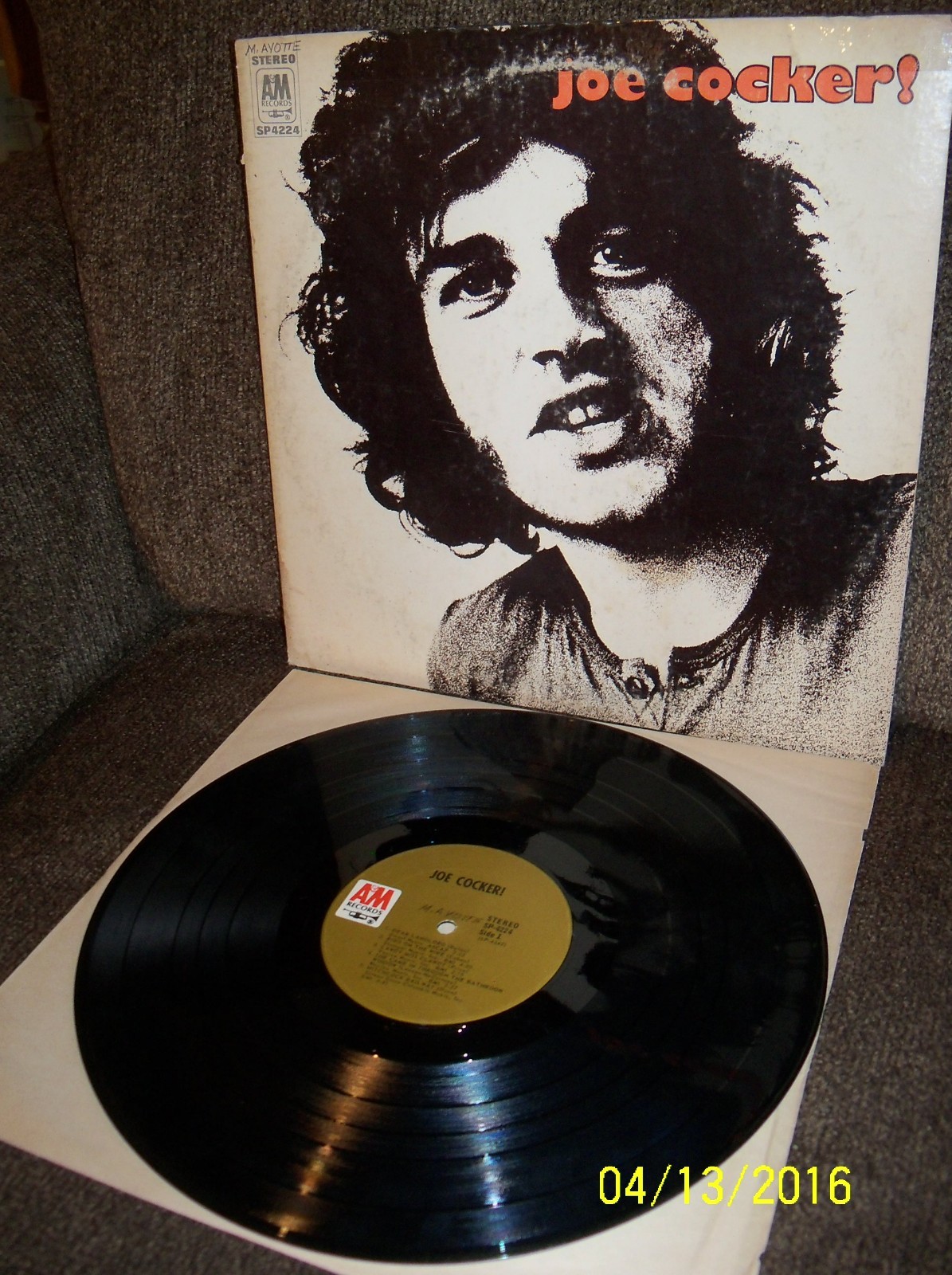 JOE COCKER Self Titled 1969 A&M Orig LP SP-4224 VG+ | eBay