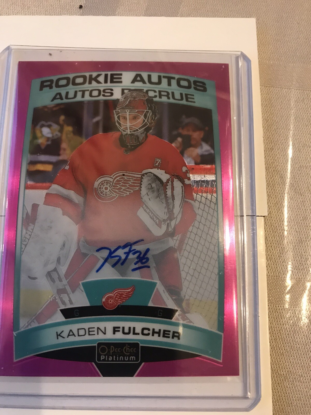 Kaden Fulcher 19/20 O Pee Chee Platinum Matte Pink Rookie Auto #40/99 ...