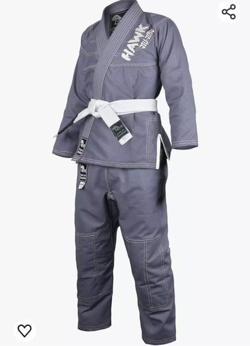 Hawk Jiu Jitsu Kids Lightweight Brazilian Jiu Jitsu Gi w/White Belt ...