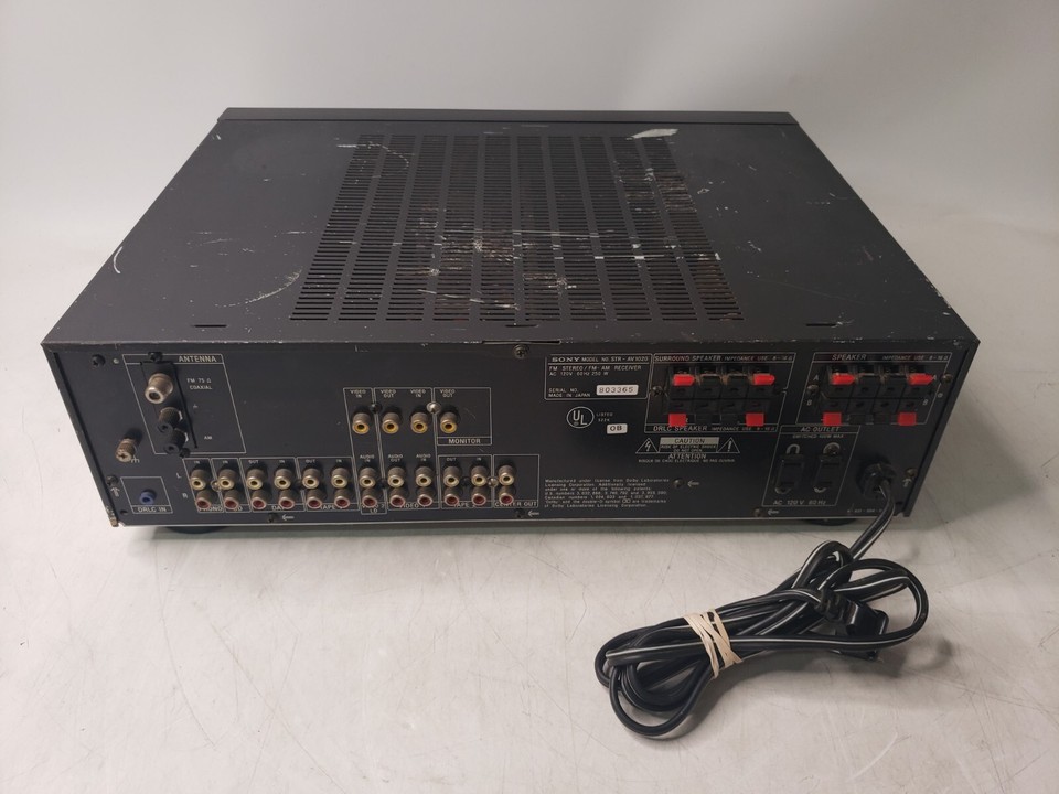 Sony STR-AV1020 Surround FM / AM Stereo Receiver | eBay