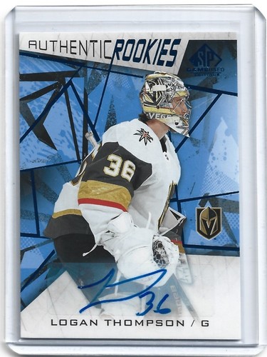 2021-22 UD SP GU Hockey Logan Thompson Authentic Rookies Autograph RC ...