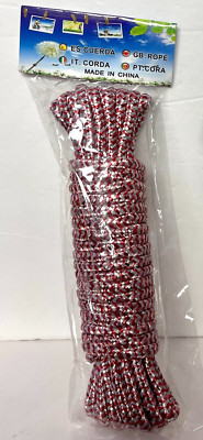 32Ft. Nylon Rope, 1/4-Inch Solid Nylon Rope for Garden Tie Pull Knot ...