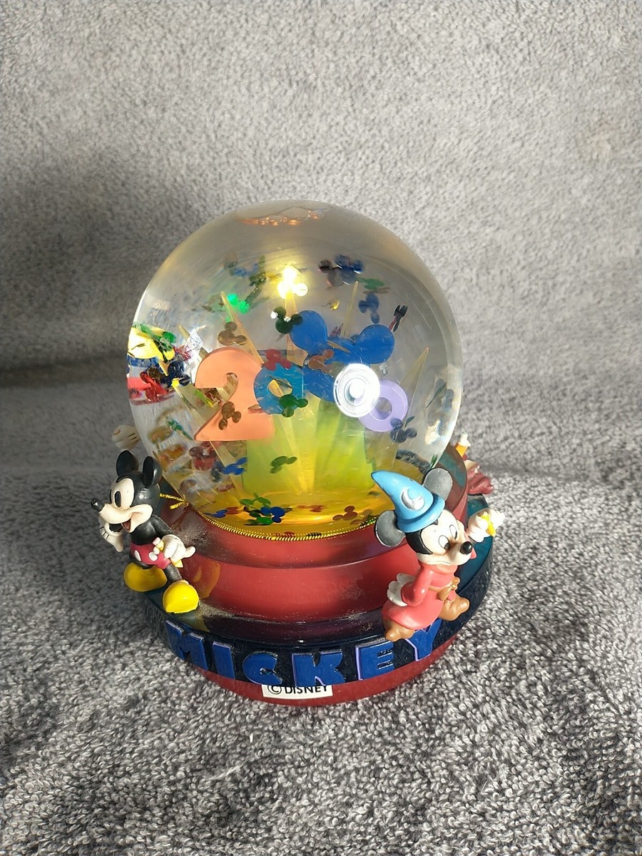 Disney Mickey Minnie Snow Globe 2000 Disney Mickey Mouse Light Up