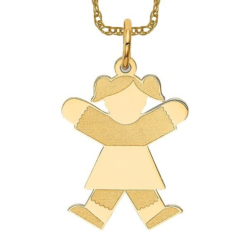 14K Yellow Gold Necklace Charm Pendant | eBay