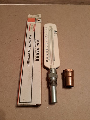 Hot Water Line Thermometer from the US Gauge Co. (Steam Punk) 2526 5640 ...