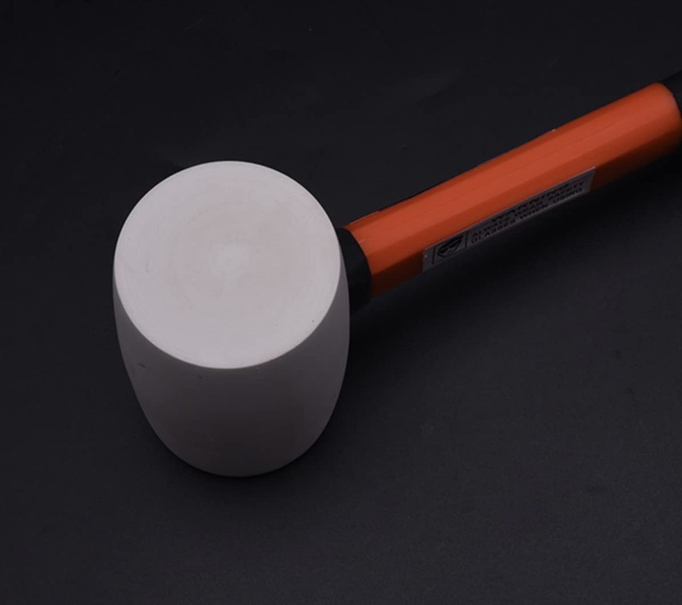 White Rubber Mallet Hammer - Non marking - Durable Eco-Friendly Hammer ...