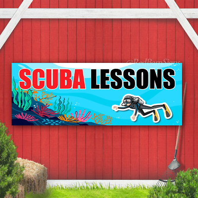 Scuba Lessons Indoor Outdoor Vinyl Banner Design | eBay
