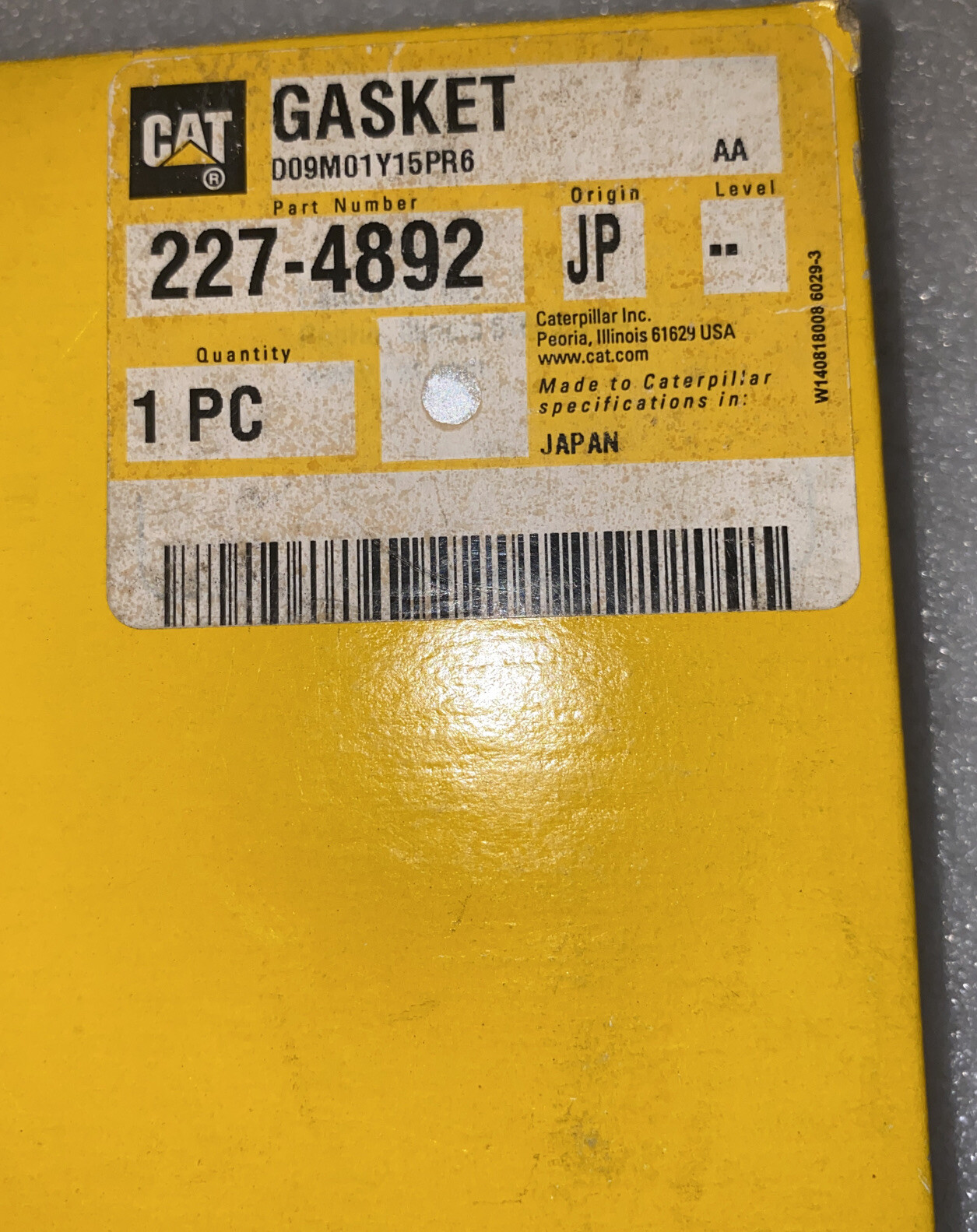 Caterpillar Gasket 2274892 for sale online | eBay