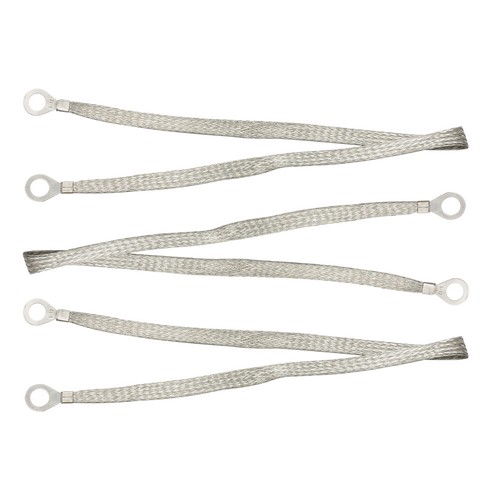 Universal Automotive 24" x 1/2″ Braided Ground Straps 1/2″ Ring ...