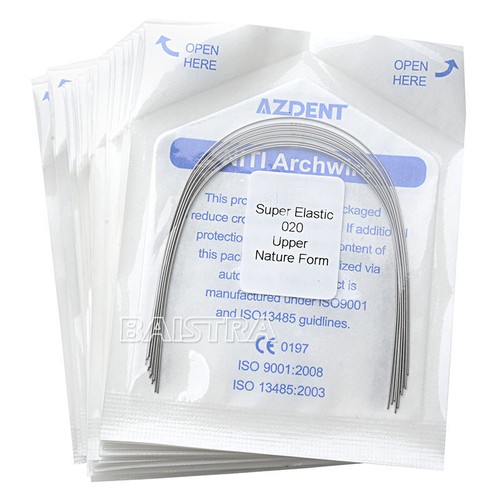 AZDENT Dental Orthodontic Niti Arch Wire Super Elastic Natural Nature ...