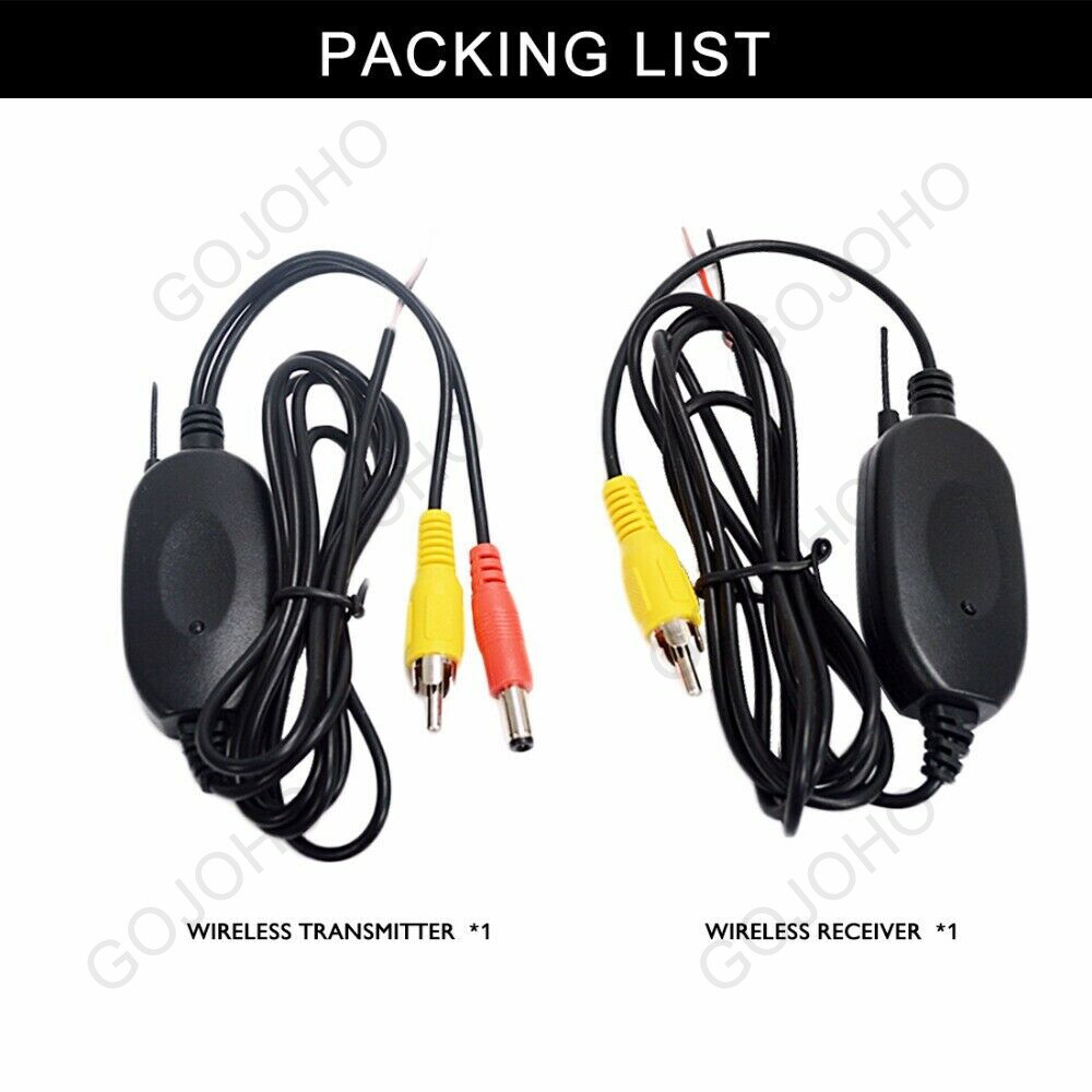 For Vehicle Monitor Connect Camera Reverse Backup Wireless Transmitter ...