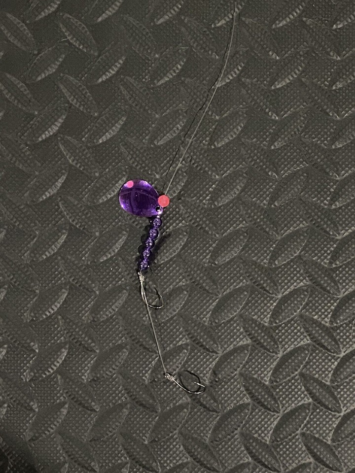 North Coast Lure Walleye Worm Harness 5 Pack Purple Dbl Hook Colorado ...