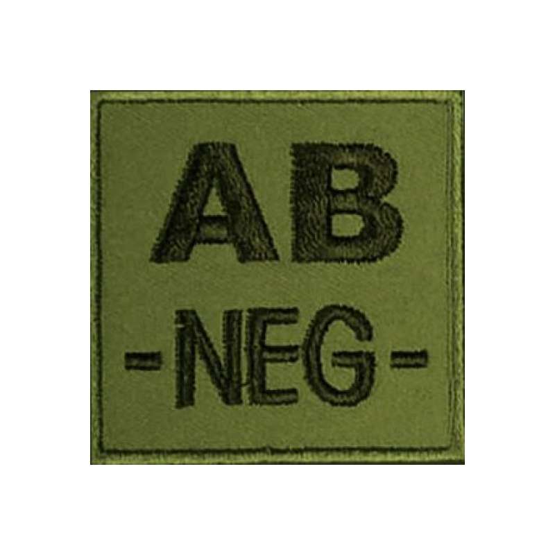 Blood Group AB- Negative Khaki Patch NEG Less Scratch Rhesus | eBay