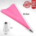 Silicone Icing Piping Cream Pastry Cake With Steel Nozzles 10 Piece Set ...