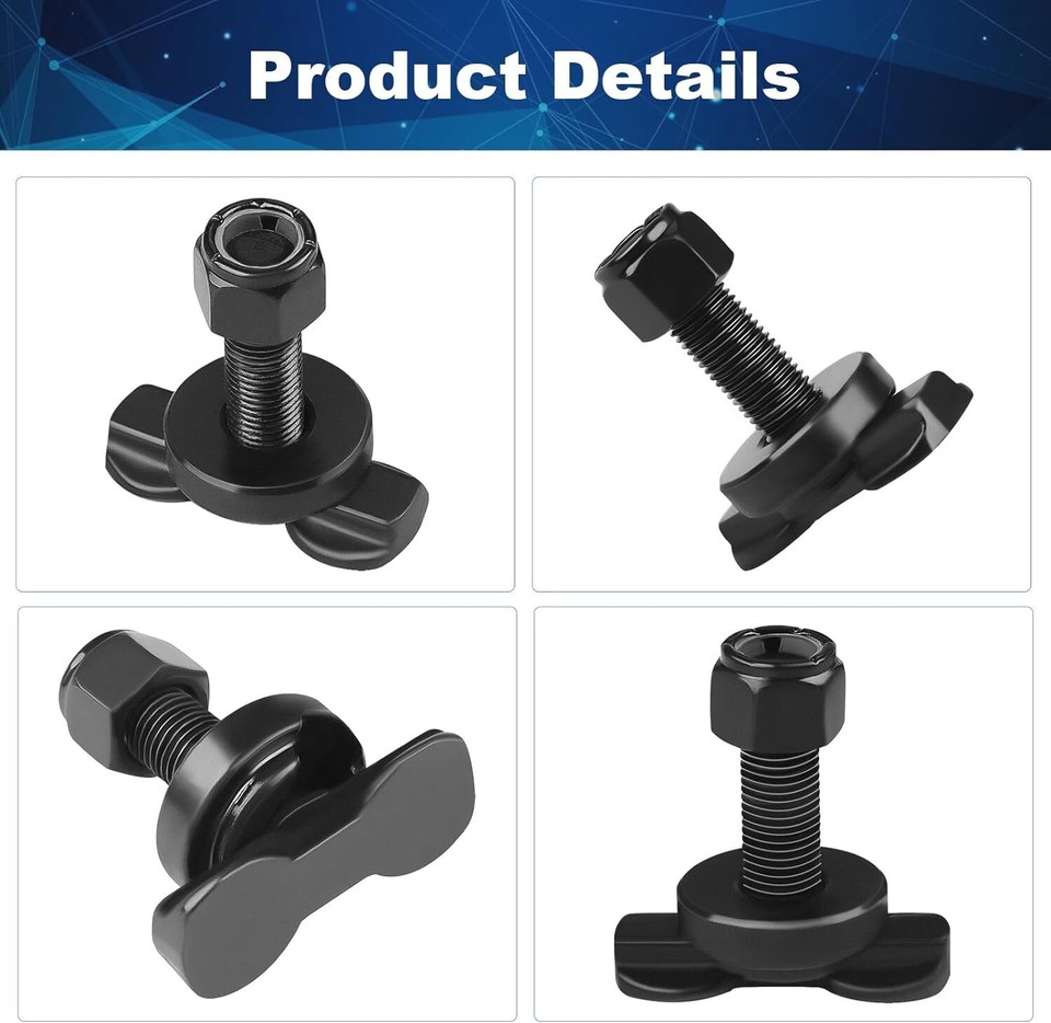20PCS L-Track Double Lug Threaded Stud Nut Fitting for Truck Trailer ...