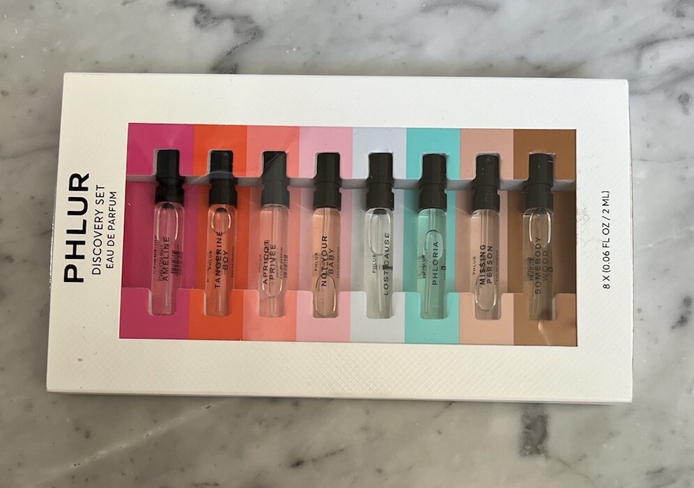 NEW Phlur Discovery Set of 8 Unisex Perfume EDP 8 x .06 fl oz NIB ...
