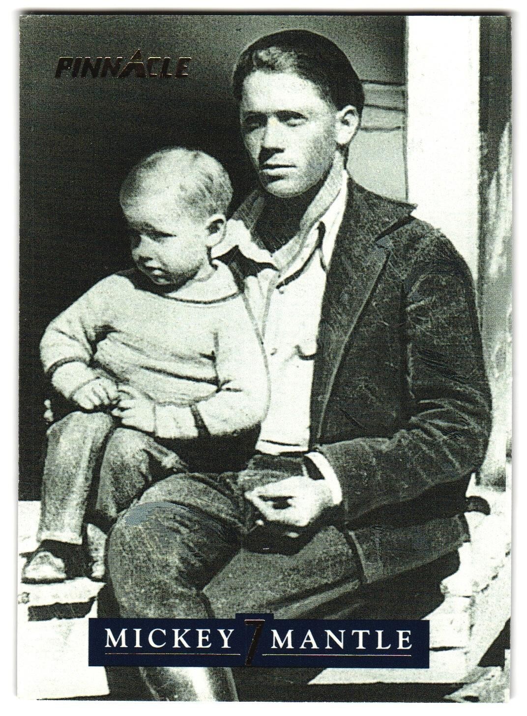 Mickey Mantle & His Father 1992 Pinnacle Card # 1 | eBay