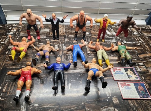 Lot of 13 Vintage 1980s WWE WWF Titan Sports LJN Wrestling Figures 8 ...