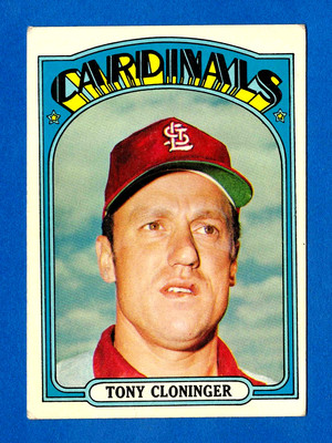 1972 TOPPS #779 TONY CLONINGER CARDINALS HIGH NUMBER CARD -- VG | eBay